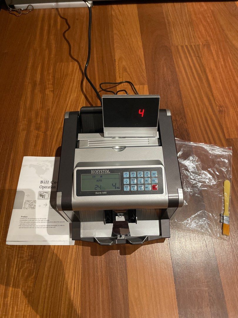 Biosystem Notes Money Counter Bank -588, Computers & Tech, Office ...