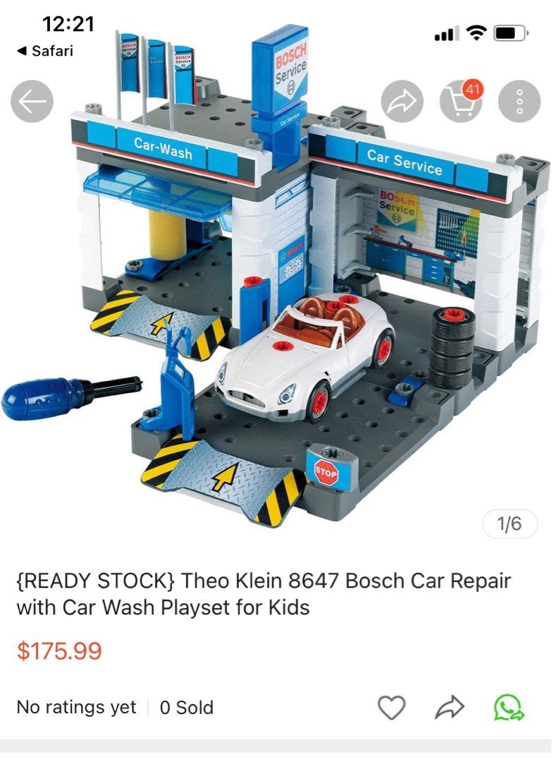 Bosch car service station, Hobbies & Toys, Toys & Games on Carousell