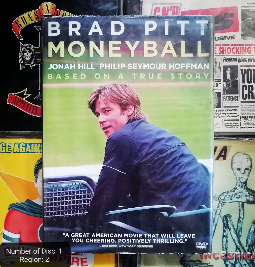 Brad Pitt Moneyball DVD Movie Original DVD Movies DVDs Movie For Sale ...