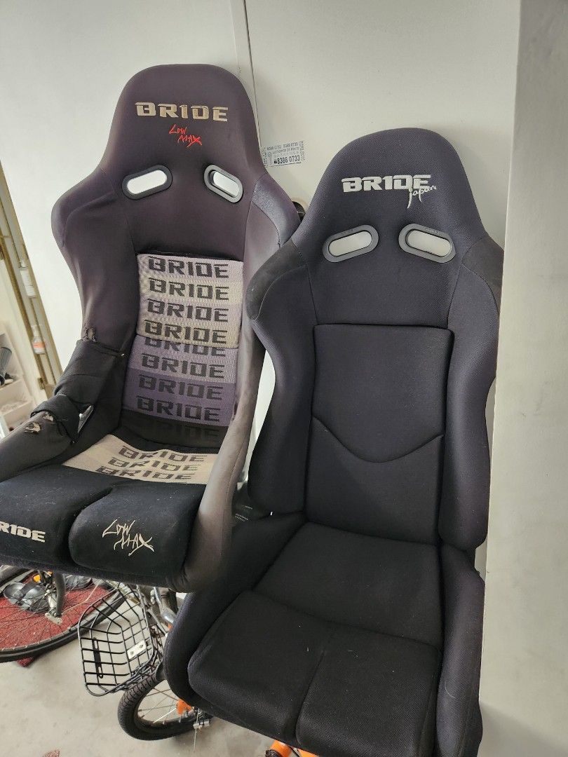 Bride low max full bucket and bride semi bucket seat, Car Accessories, Accessories on Carousell