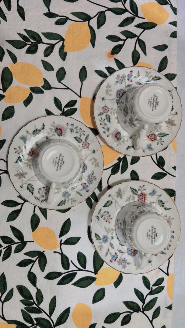 Buckingham Exceed Bon by Keito Japan 3 set of cup and saucer, Furniture ...