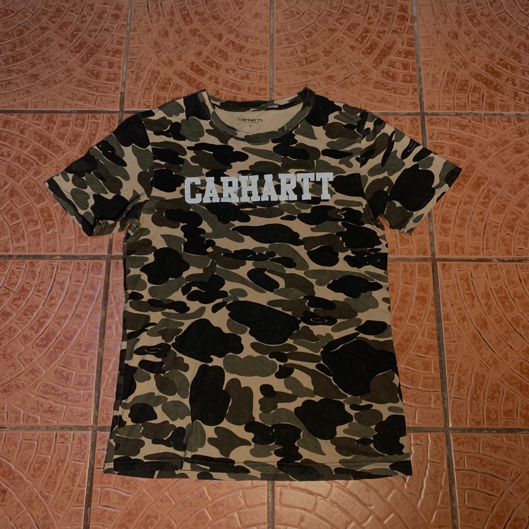 Carhartt camou, Men's Fashion, Tops & Sets, Tshirts & Polo Shirts on ...
