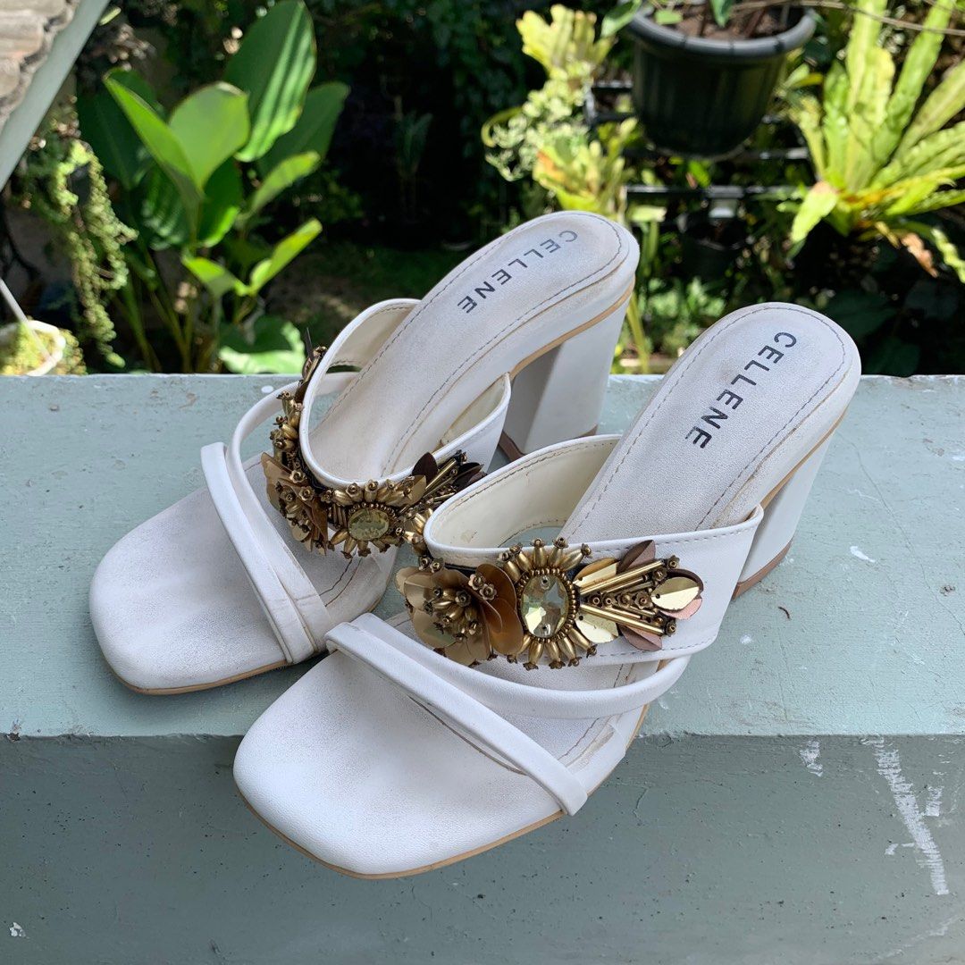 Cellene Sepatu Putih Kondangan size 38, Fesyen Wanita, Sepatu di Carousell