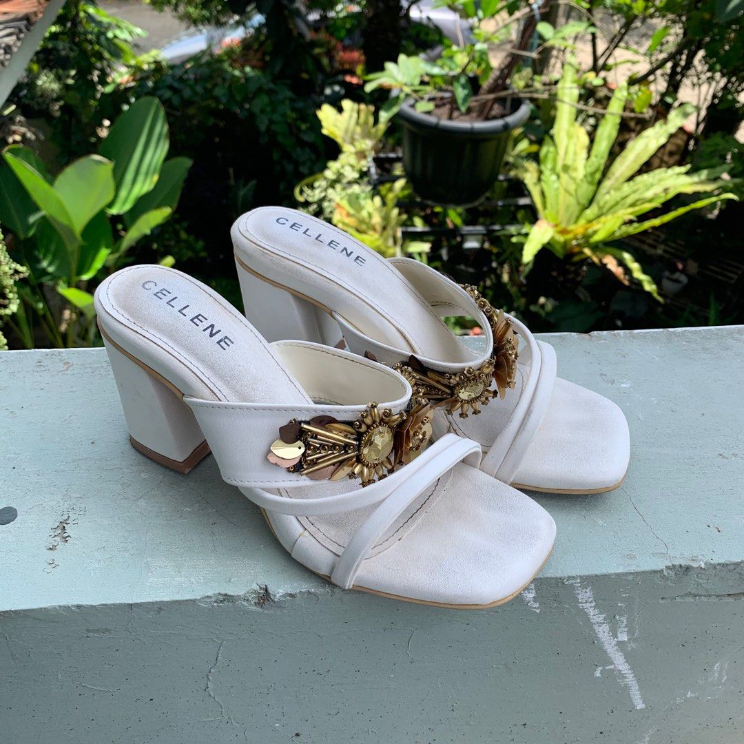 Cellene Sepatu Putih Kondangan size 38, Fesyen Wanita, Sepatu di Carousell