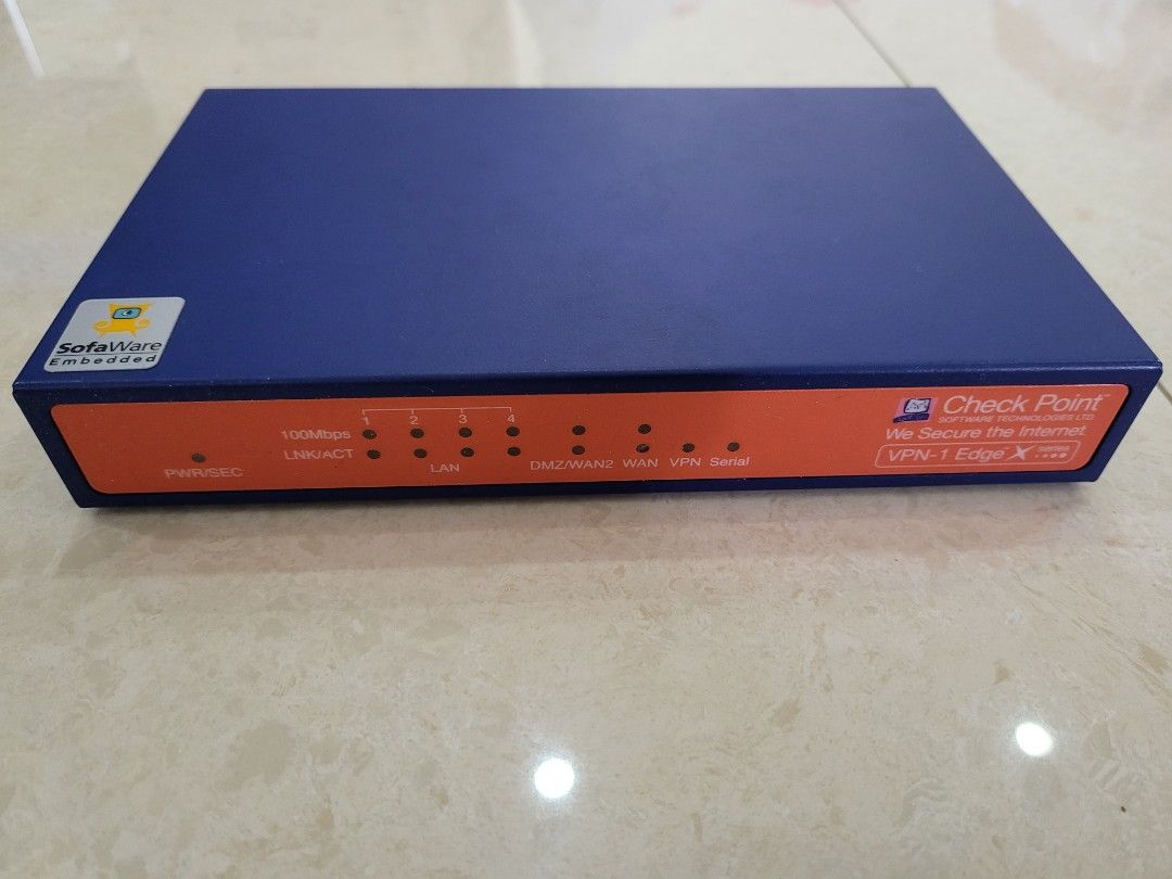 Check Point Firewall Vpn 1 Edge X For Sale Computers And Tech Parts And Accessories Networking On