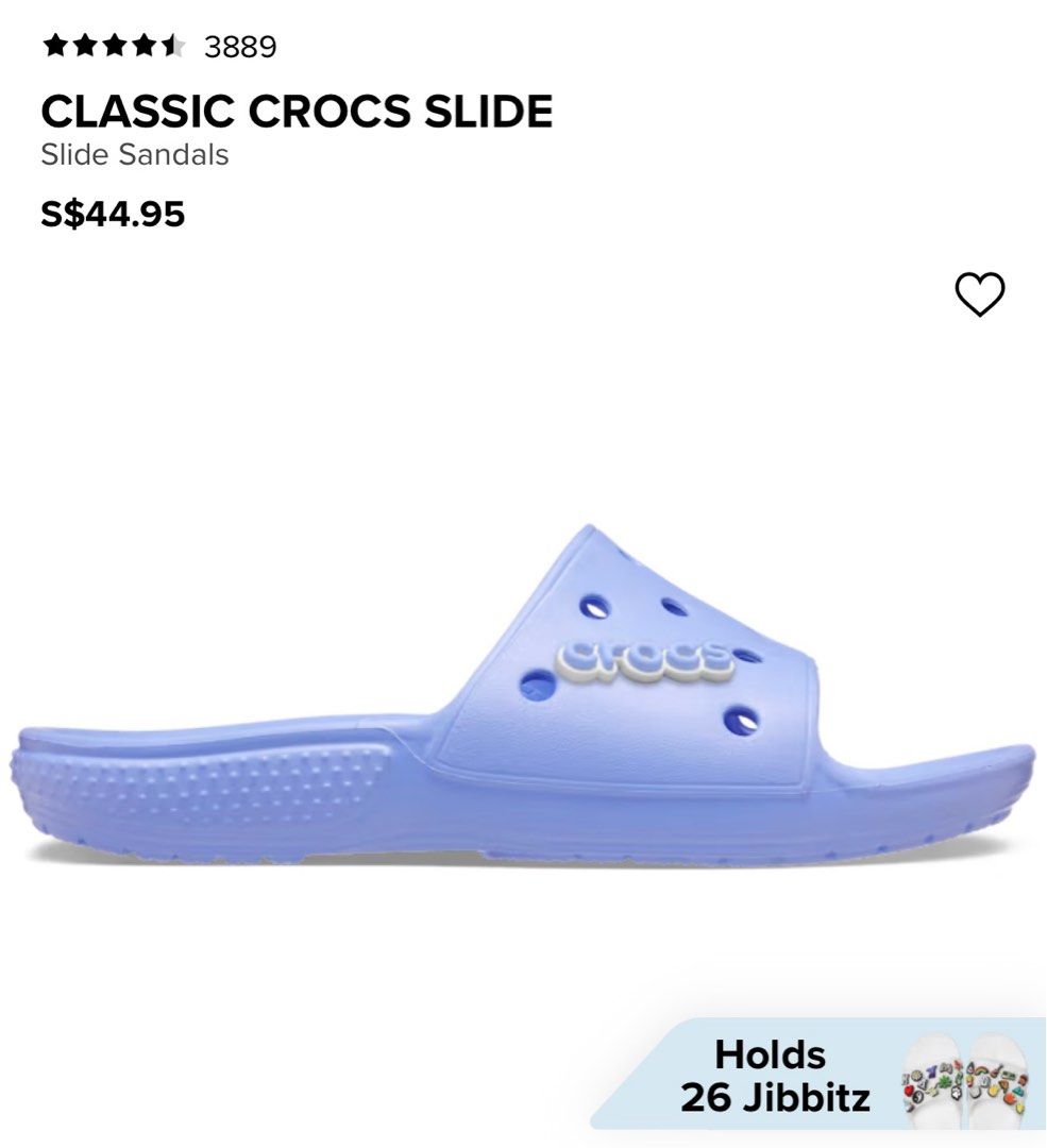 Classic Crocs Slide, Women's Fashion, Footwear, Sandals on Carousell