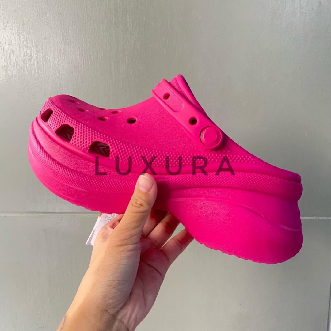 Crocs Bae Clog - Candy Pink Womens 9, Women's Fashion, Footwear, Heels ...