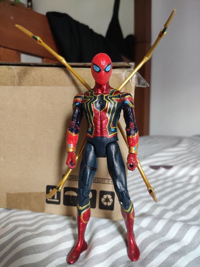 Custom Iron Spider Spiderman No Way Home Marvel Legends Zd Toys Marvel ...