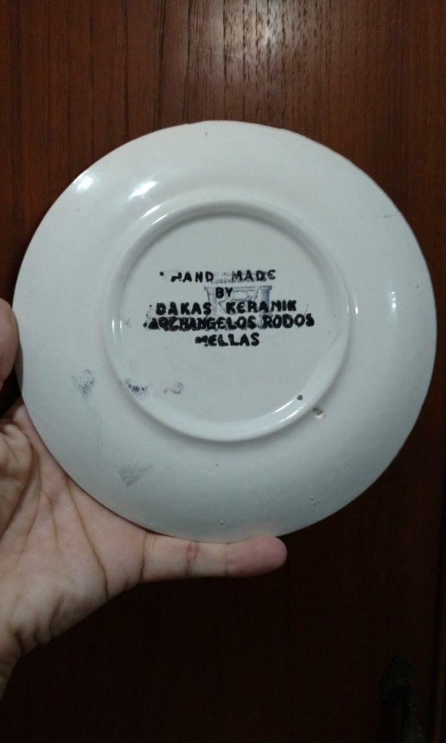 Dakas Keramic Archangelos Rodos 001 - Hellas Ceramic Wall Plate (Hand ...