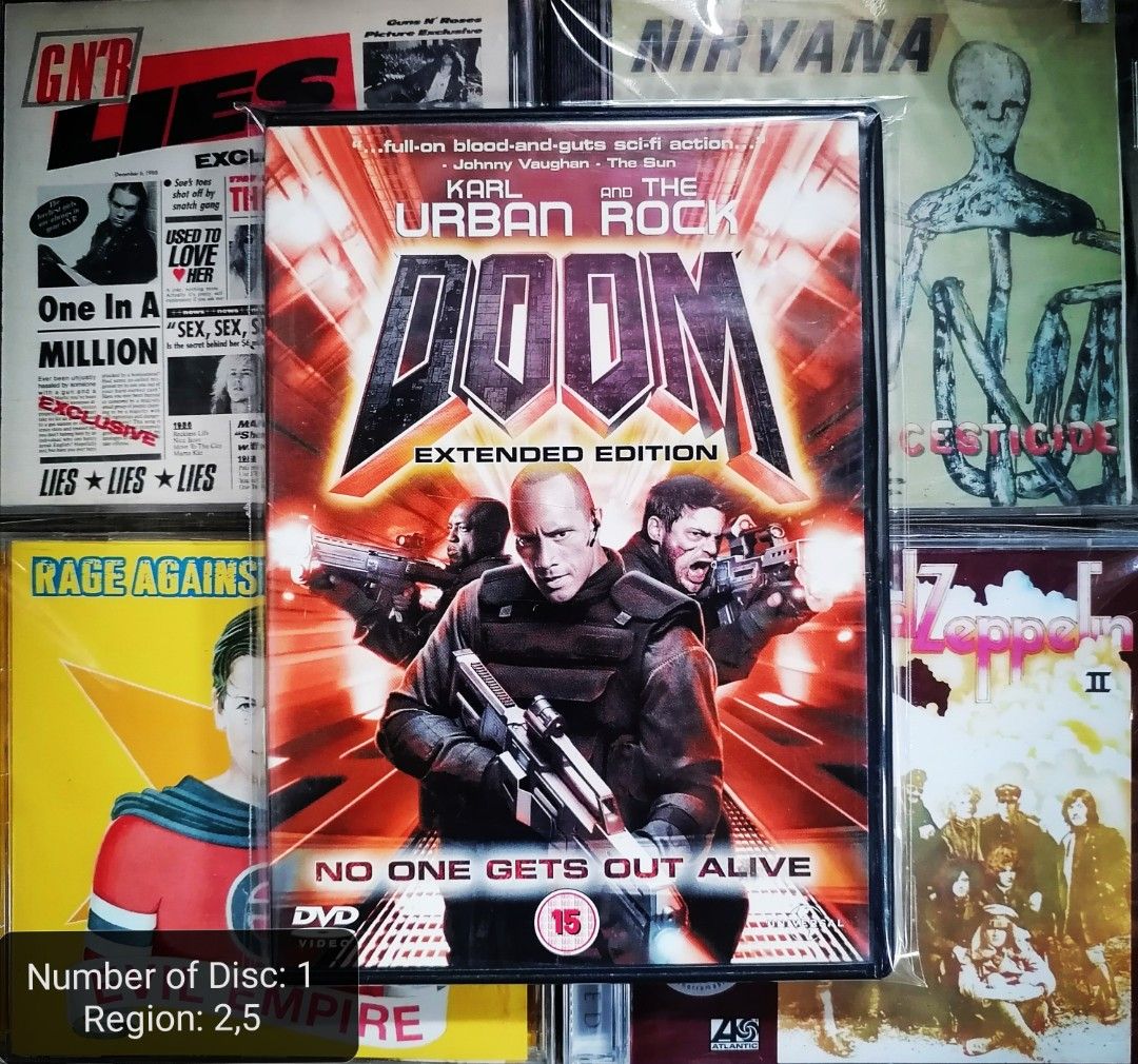 Doom DVD Movie Original DVD Movies DVDs Movie For Sale Foreign Films, Hobbies & Toys, Music ...