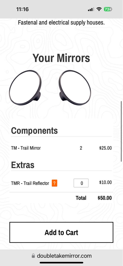 Doubletake scrambler trail mirrors enduro ktm husqvarna, Motorcycles ...