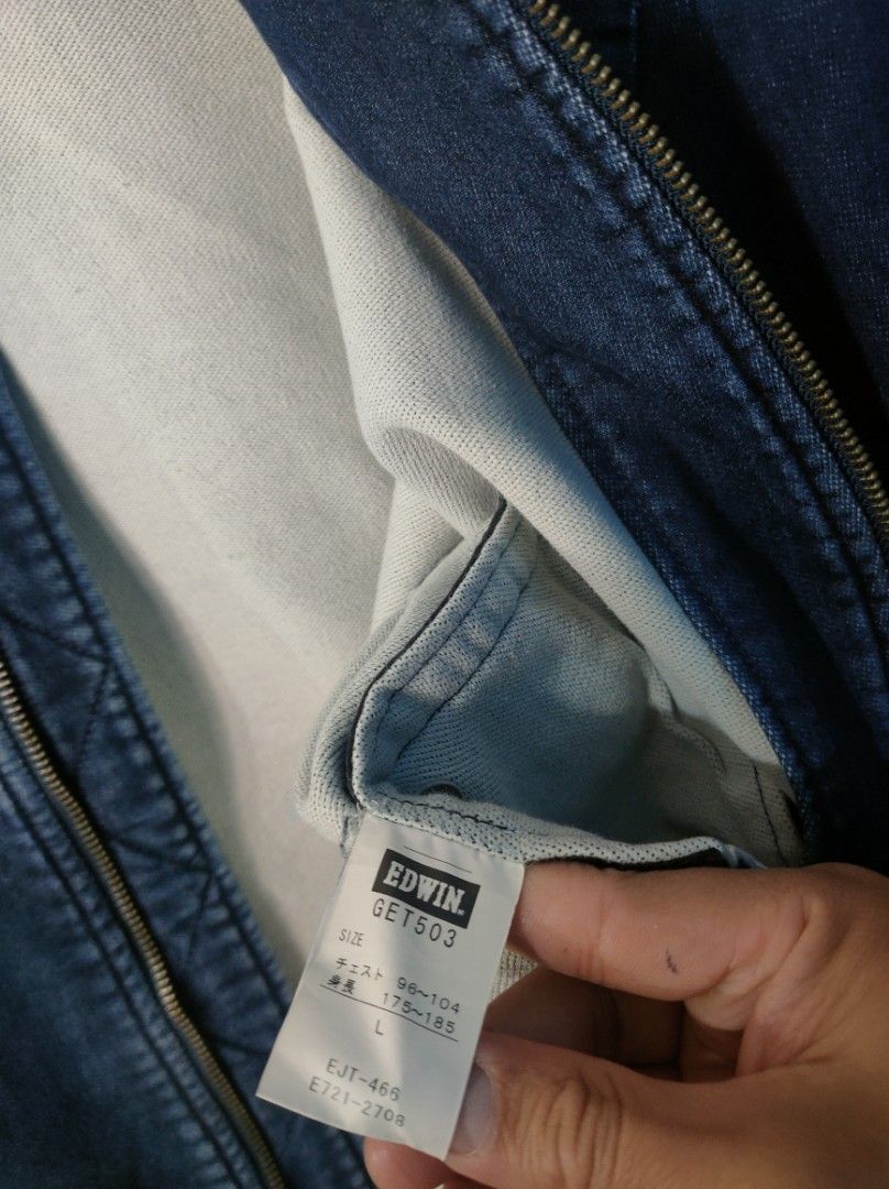 EDWIN DENIM MA-1 FLIGHT JACKET, Men's Fashion, Coats, Jackets and ...