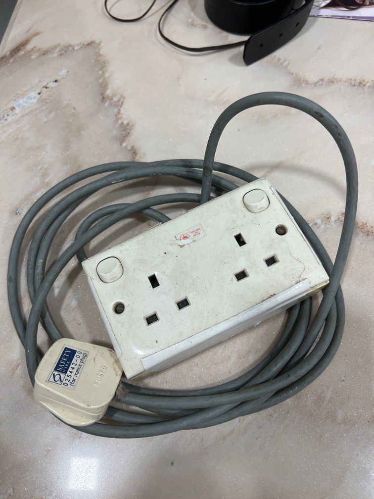 Electrical extension 2 socket, TV & Home Appliances, Electrical ...
