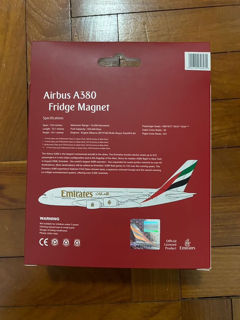 Emirates a380 fridge magnet, Hobbies & Toys, Memorabilia & Collectibles ...