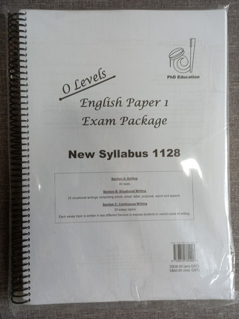 English Exam Paper O Level, Hobbies & Toys, Books & Magazines ...