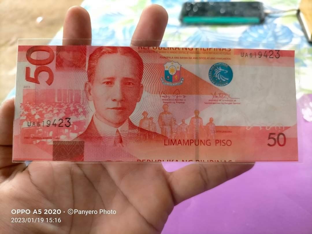 Error 50 pesos off center uncirculated condition, Hobbies & Toys ...
