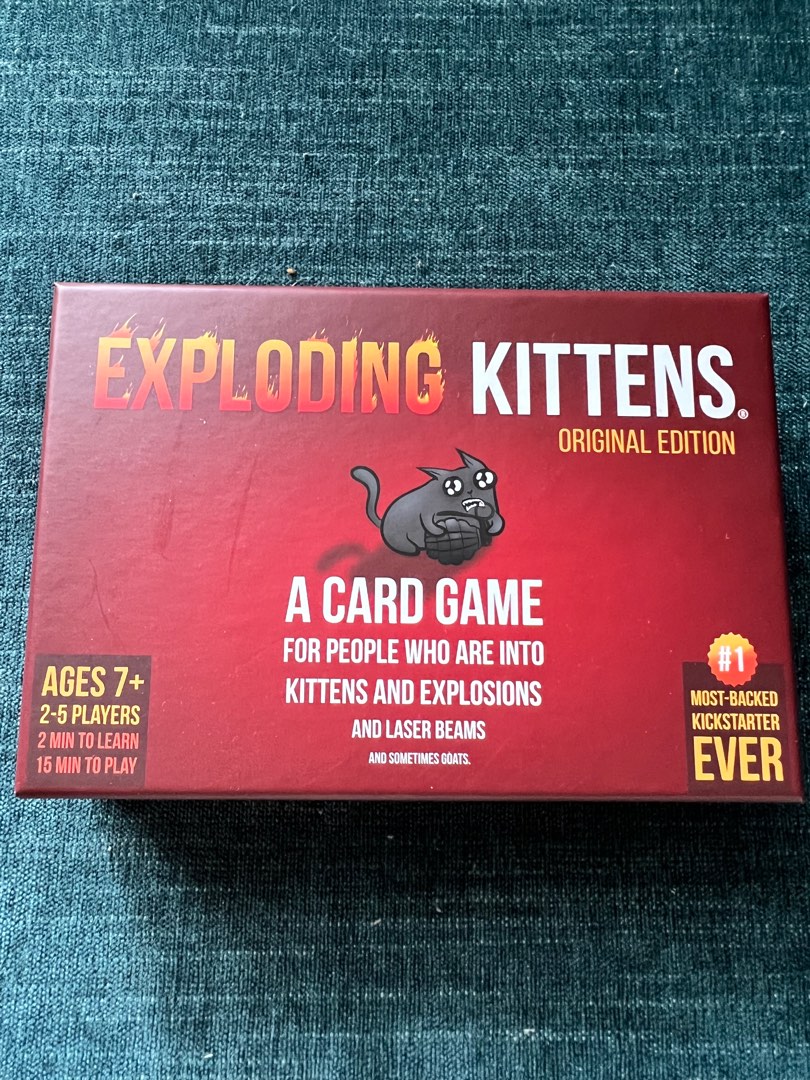 Exploding kittens game, Hobbies & Toys, Toys & Games on Carousell