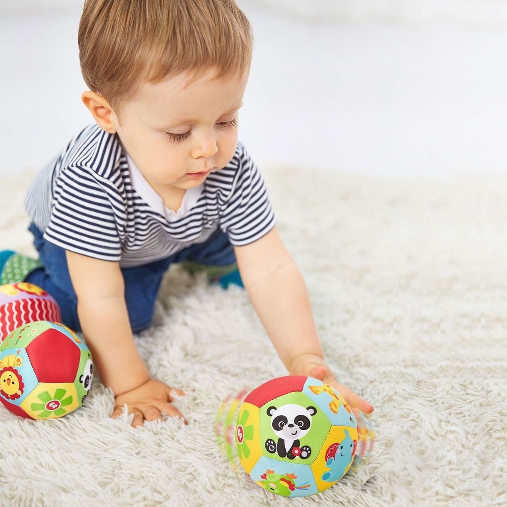 Fisher Price Baby Training Ball Animal Balls Cloth Ball Rattle Toy ...