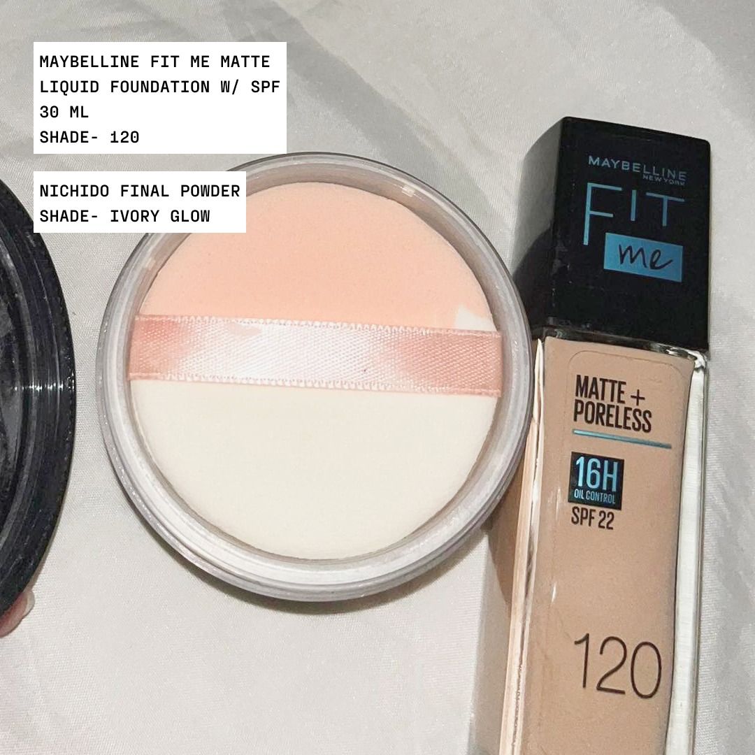 FIT ME LIQUID FOUNDATION & NICHIDO FACE POWDER BUNDLE BRAND NEW, Beauty ...