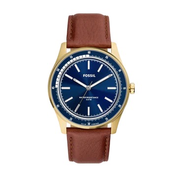 Fossil Men's Sullivan Solar-Powered, Gold-Tone Stainless Steel Watch In ...