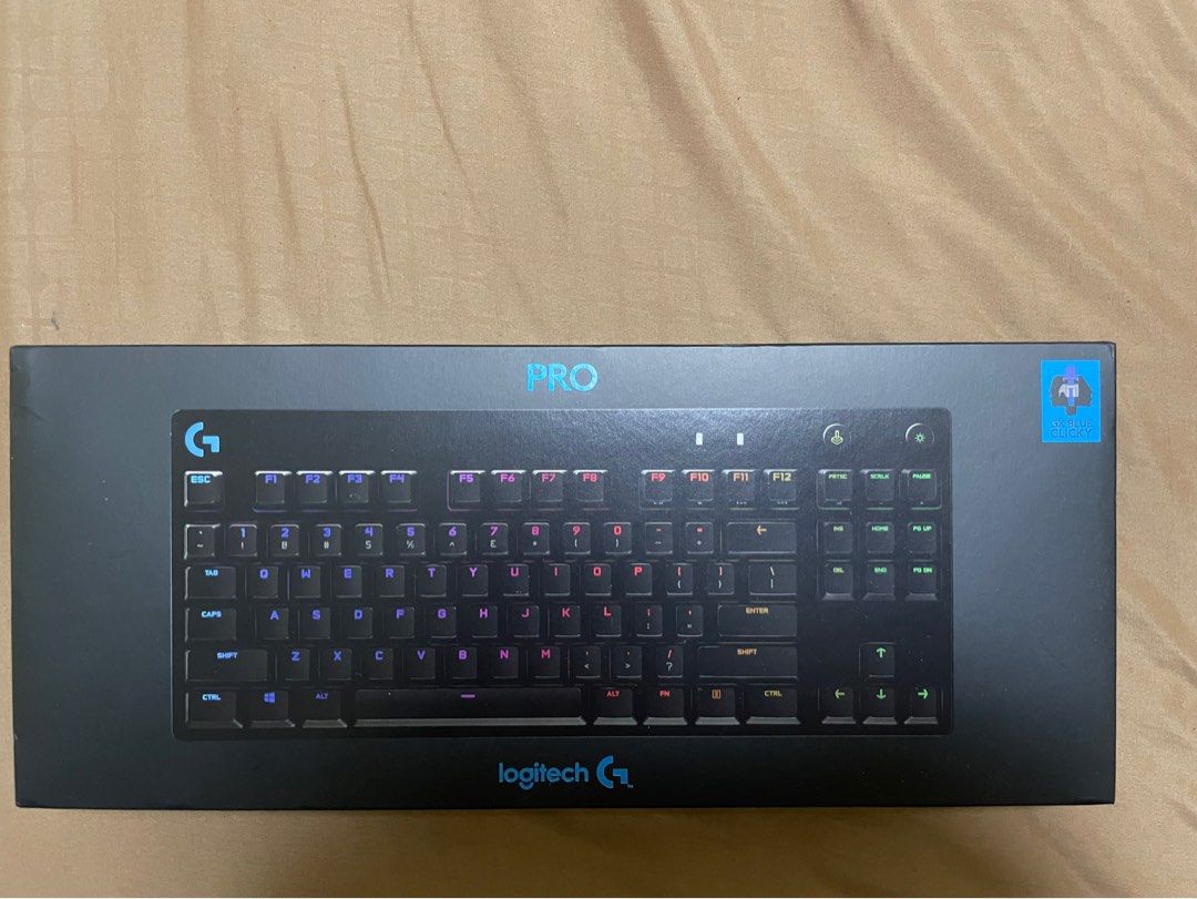 Gaming Keyboard Logitech G PRO Keyboard with GX Blue Clicky Switches ...