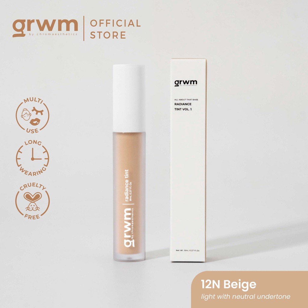 GRWM Cosmetics Radiance Tint in 12N Beige, Beauty & Personal Care, Face ...