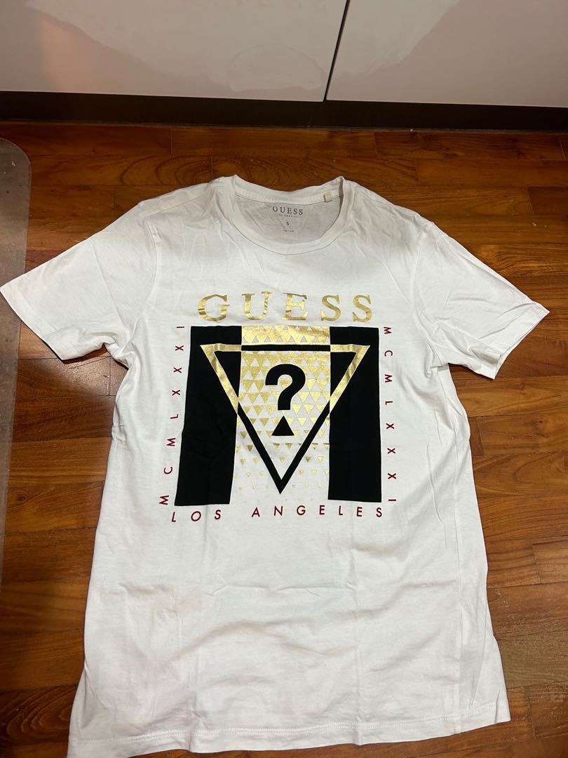 Guess Logo Tshirt, Men's Fashion, Tops & Sets, Tshirts & Polo Shirts on ...