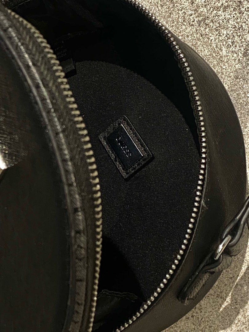 GUESS round sling bag, Men's Fashion, Bags, Sling Bags on Carousell