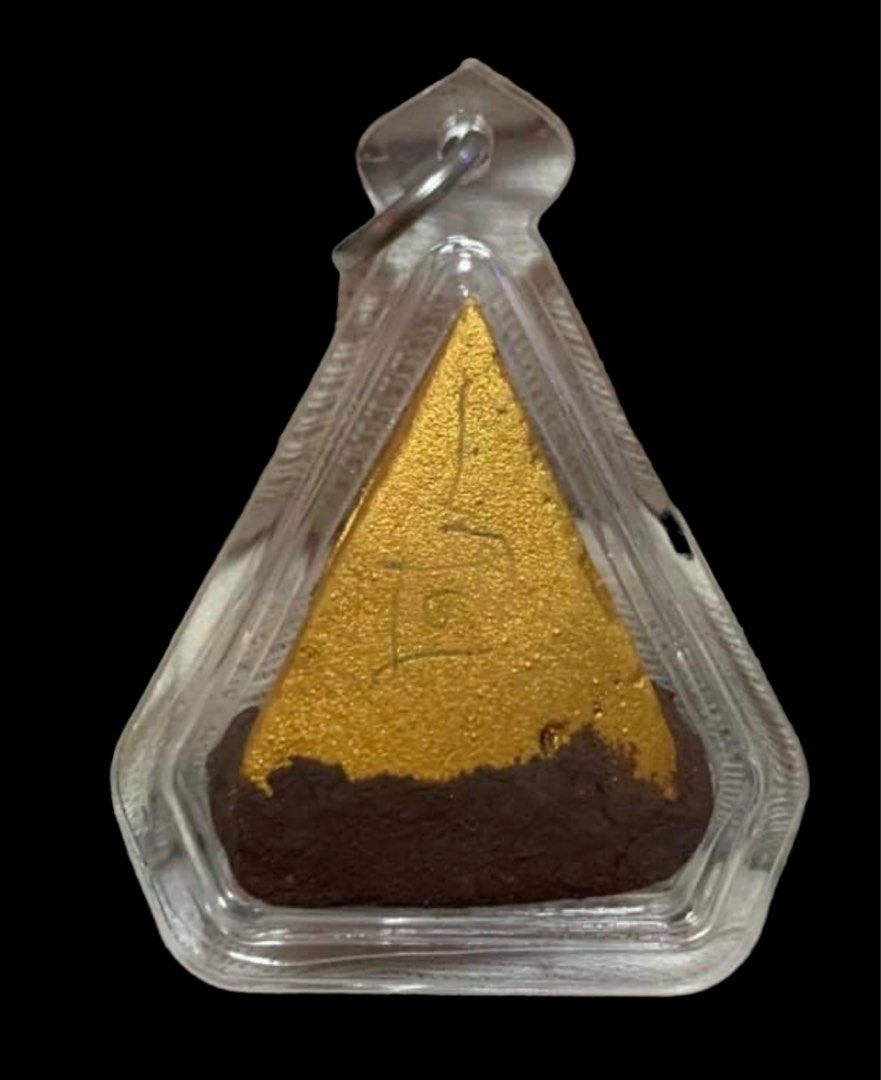 Hand Written Yant on Immortal Dharma Pyramid LP Simpaelee Wat Pawichai ...