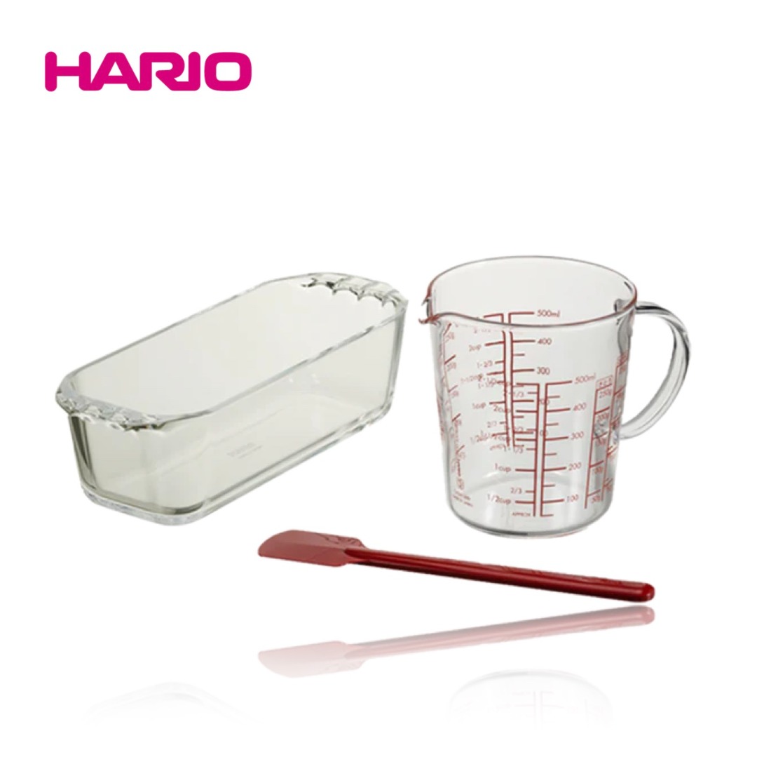 Hario Heat-proof Glass Baking Kit, Furniture & Home Living, Kitchenware ...