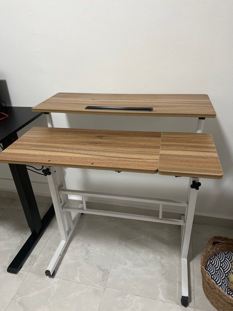 Height Adjustable Table Study Work Desk, Furniture & Home Living ...
