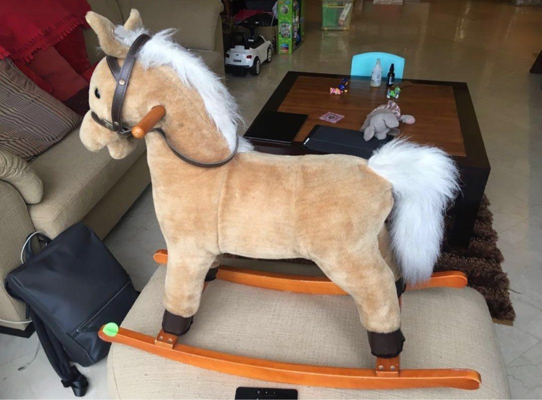 IKEA Play Kitchen + rocking horse with buttons for neighing and ...