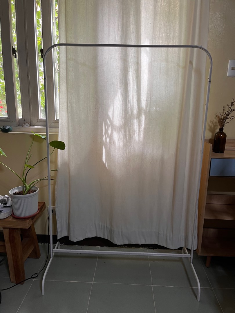 IKEA white clothes rack, Furniture & Home Living, Furniture, Shelves ...