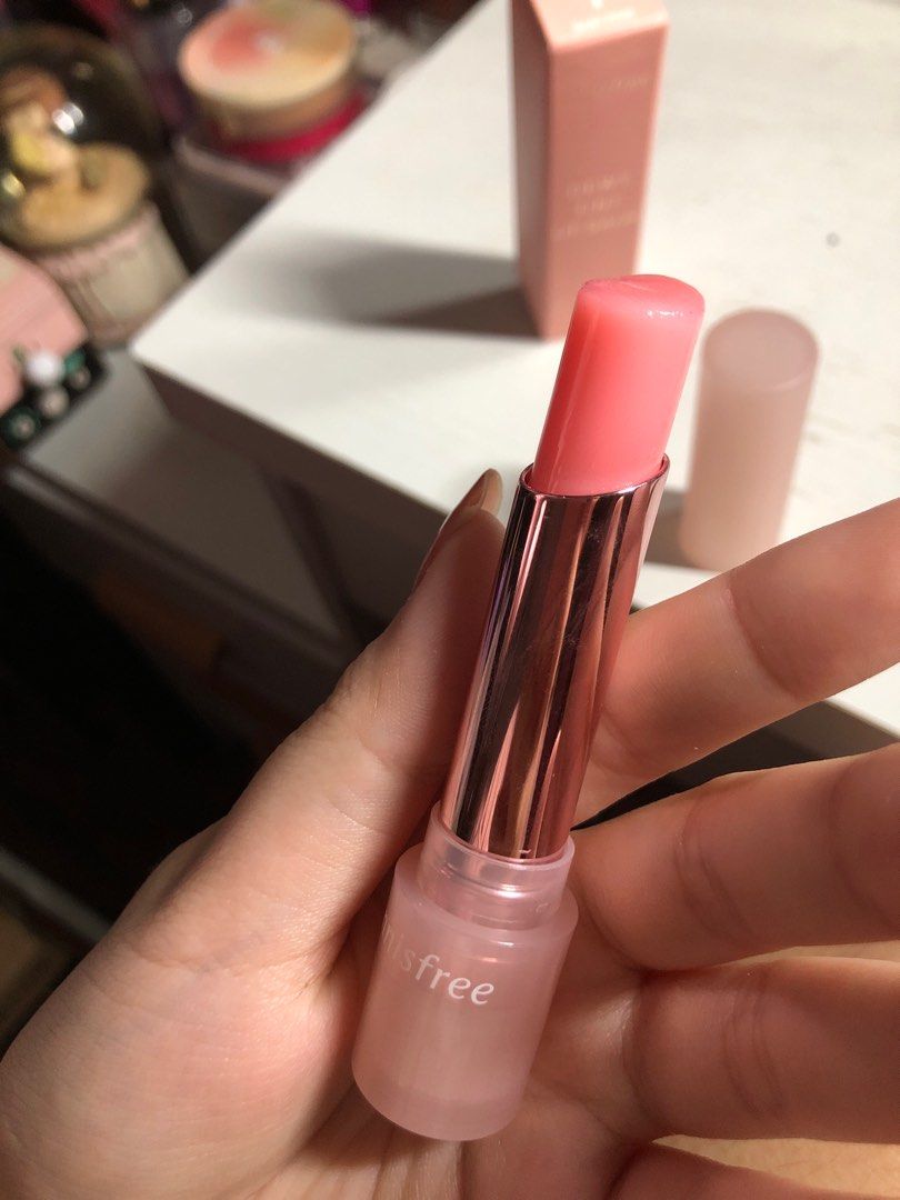 Innisfree dewy tint lipbalm baby pink, Beauty & Personal Care, Face ...