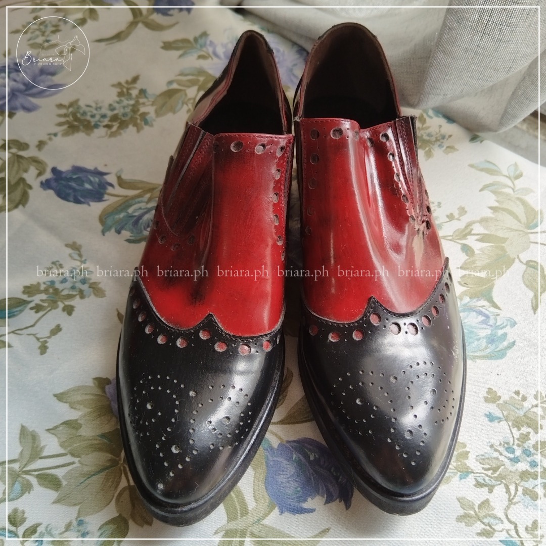 Joy & Peace Red Oxford Shoes, Women's Fashion, Footwear, Loafers on ...