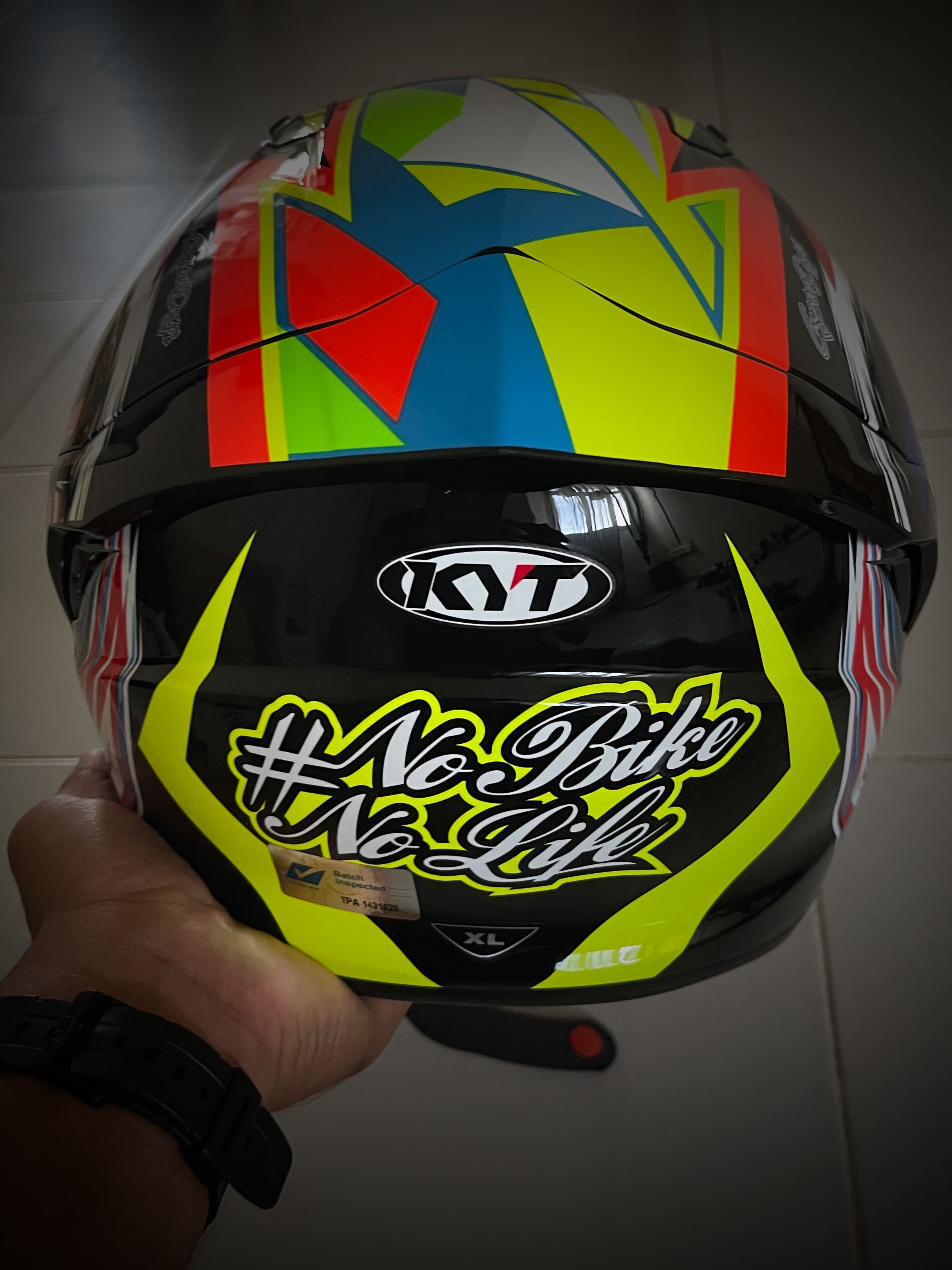 Kyt Helmet NFJ 3 Nation, Motorcycles, Motorcycle Accessories on Carousell