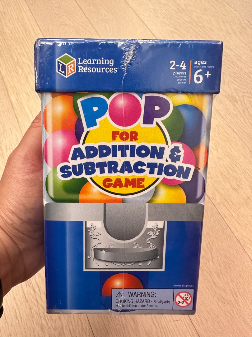 Learning Resources Pop for Addition and Subtraction game, 興趣及遊戲, 玩具 & 遊戲類 - Carousell