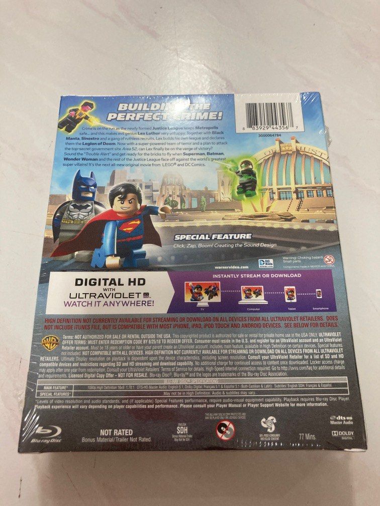Lego DC Bluray Justice League: Attack of the Legion of Doom with ...