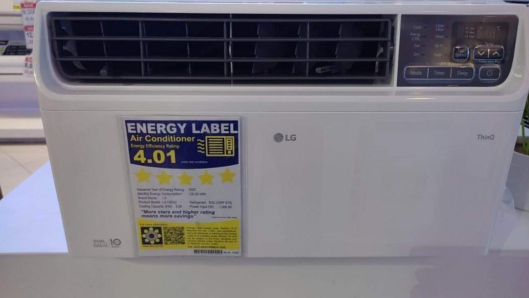 LG Dual Inverter Aircon window type, TV & Home Appliances, Air ...