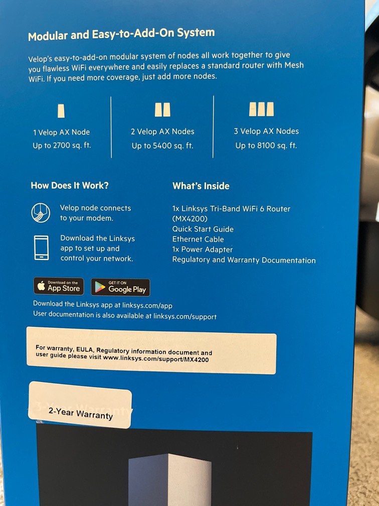 Linksys Velop Wifi 6 Whole Mesh System Computers And Tech Parts And Accessories Networking On