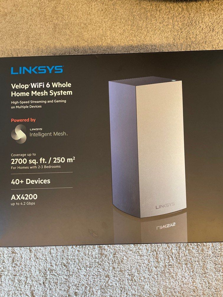 LINKSYS VELOP WIFI 6 WHOLE MESH SYSTEM, Computers & Tech, Parts & Accessories, Networking on ...