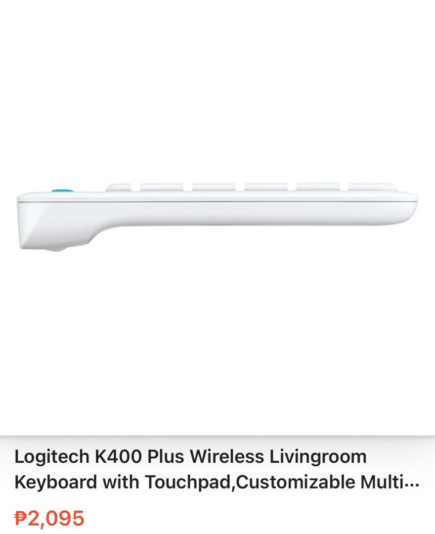 Logitech K400 Plus Bluetooth Keyboard White, Computers & Tech, Parts ...