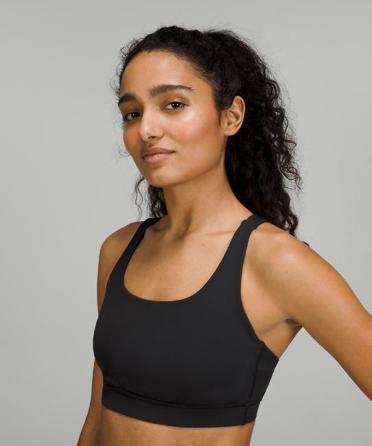 Authentic Lululemon Energy Bra in Black, Women's Fashion, Activewear on ...