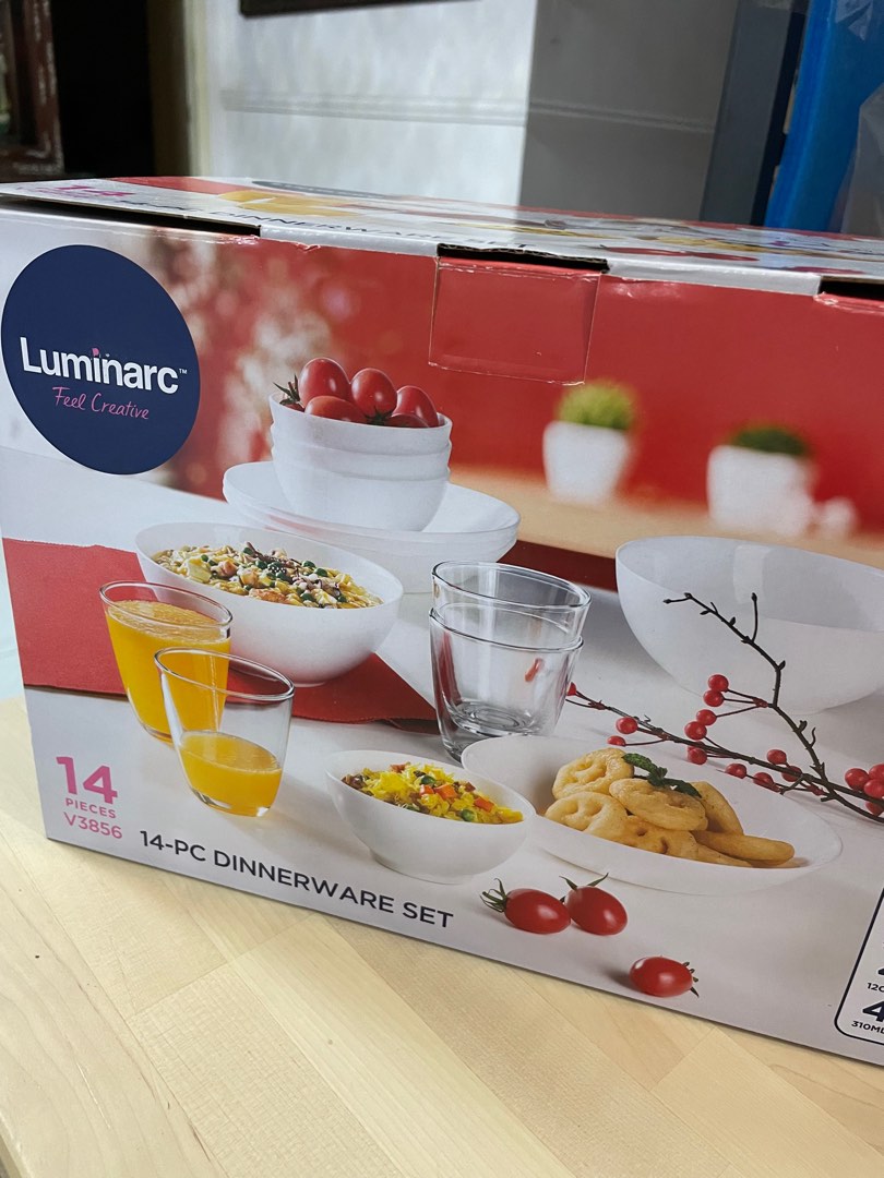 Luminarc Dinnerware Set, Furniture & Home Living, Kitchenware ...