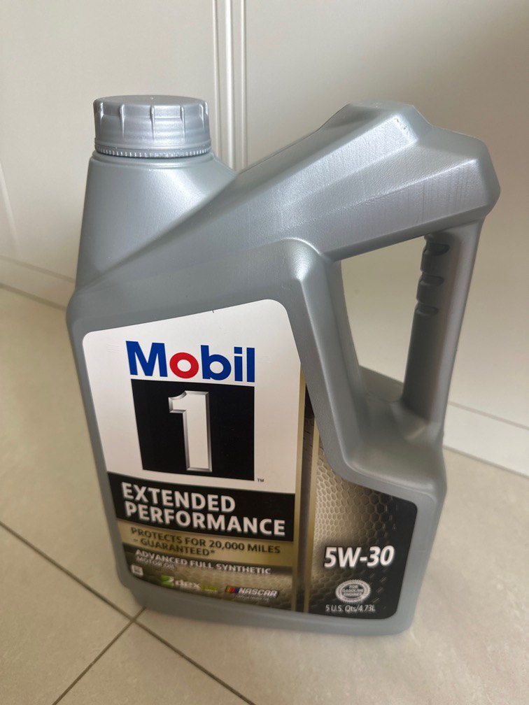 Mobil ep 5w30 engine oil 4.7L, Car Accessories, Accessories on Carousell