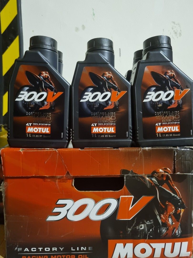 Motul 300V 15W-50 Fully Synthetic Engine Oil, Motorcycles, Motorcycle Accessories on Carousell