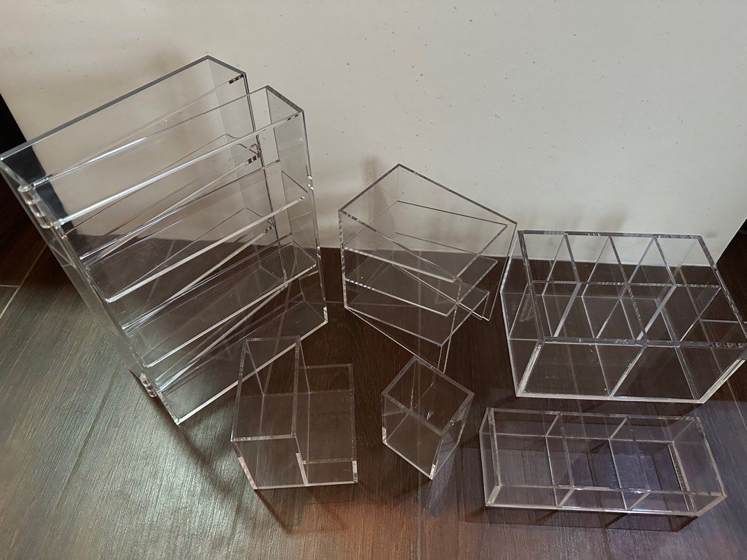 MUJI acrylic storage units, Furniture & Home Living, Home Improvement ...