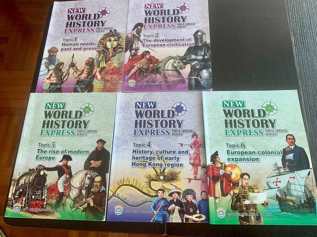 New world history express Topic 1,2,4,5,6 / Workbook 1,2,4, 興趣及遊戲, 書本 ...
