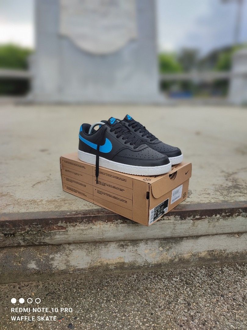 NIKE COURT VISION LOW "LASER BLUE", Men's Fashion, Footwear, Sneakers ...