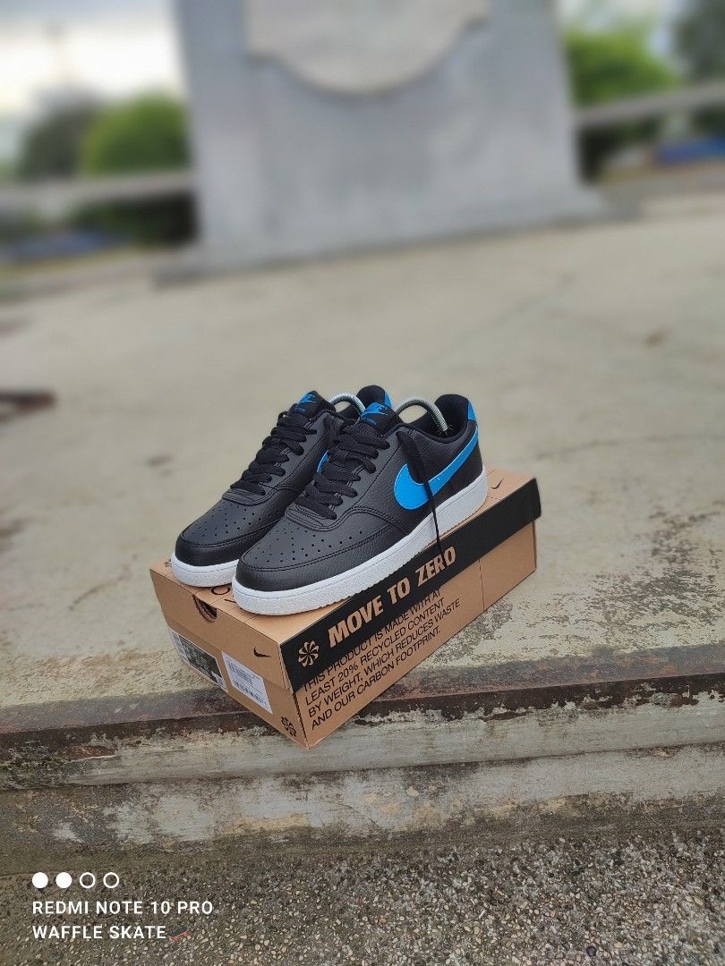 NIKE COURT VISION LOW "LASER BLUE", Men's Fashion, Footwear, Sneakers ...